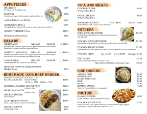 Georgios Pizza – Reataurant website